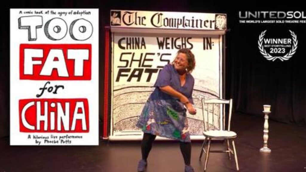 Too Fat for China: A One Woman Show | Neveh Shalom